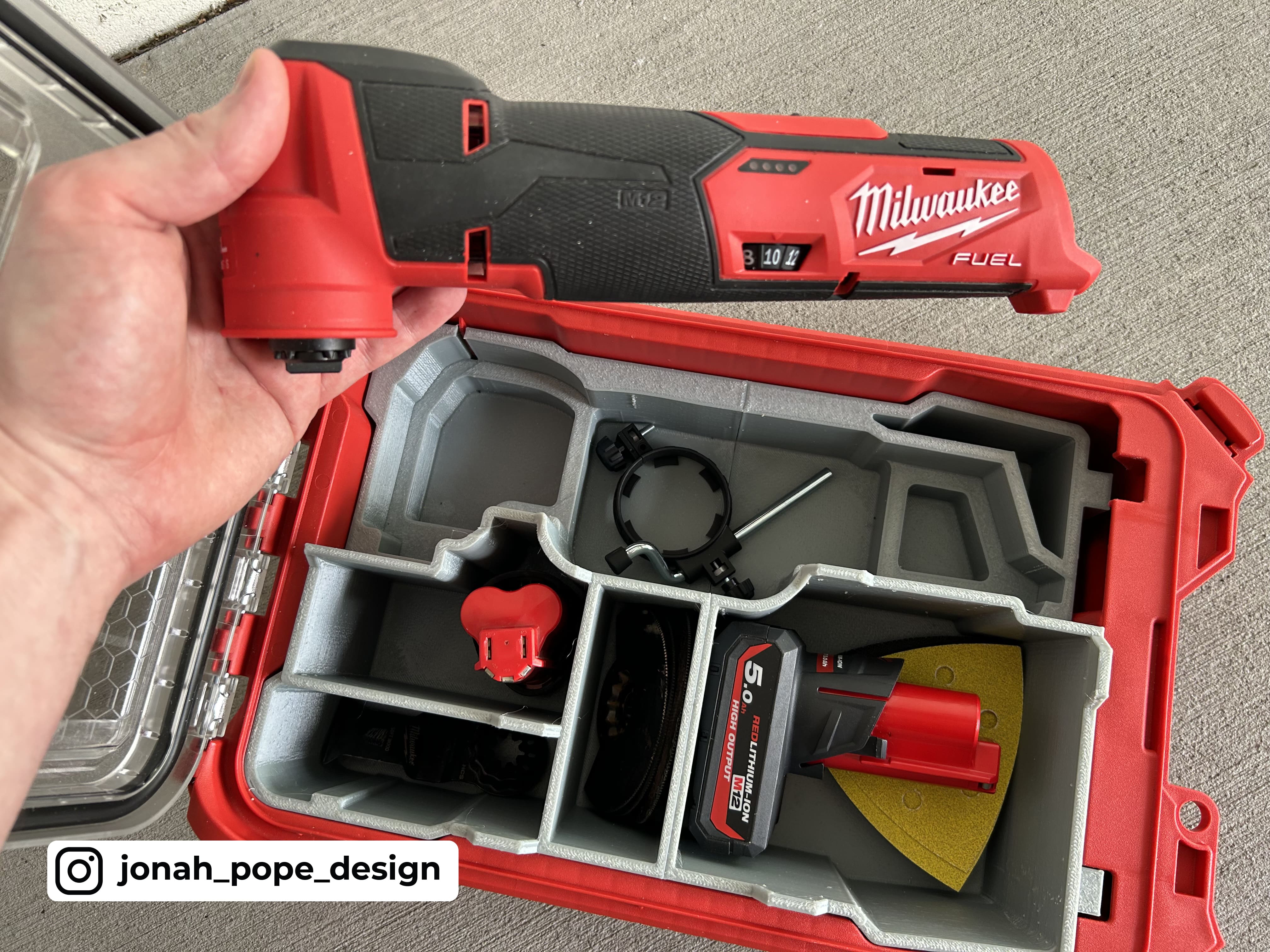 M12 Multi Tool Storage Insert for Milwaukee Packout Organiser (INSERTS ...